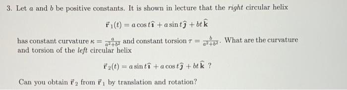 Solved 3. Let a and b be positive constants. It is shown in | Chegg.com