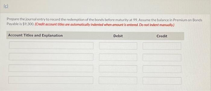 Solved Prepare the journal entry to record the issuance of | Chegg.com