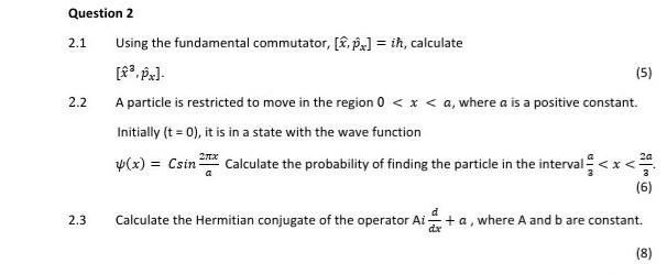 Solved 2.1 Question 2 Using the fundamental commutator, | Chegg.com Solved 2.1 Question 2 Using the fundamental commutator, | Chegg.com