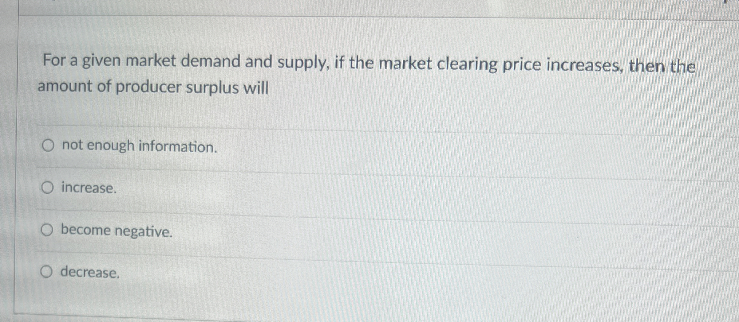 Solved For a given market demand and supply, if the market | Chegg.com