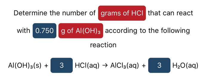 Solved: Determine The Number Of Grams Of HCl That Can Reac... | Chegg.com