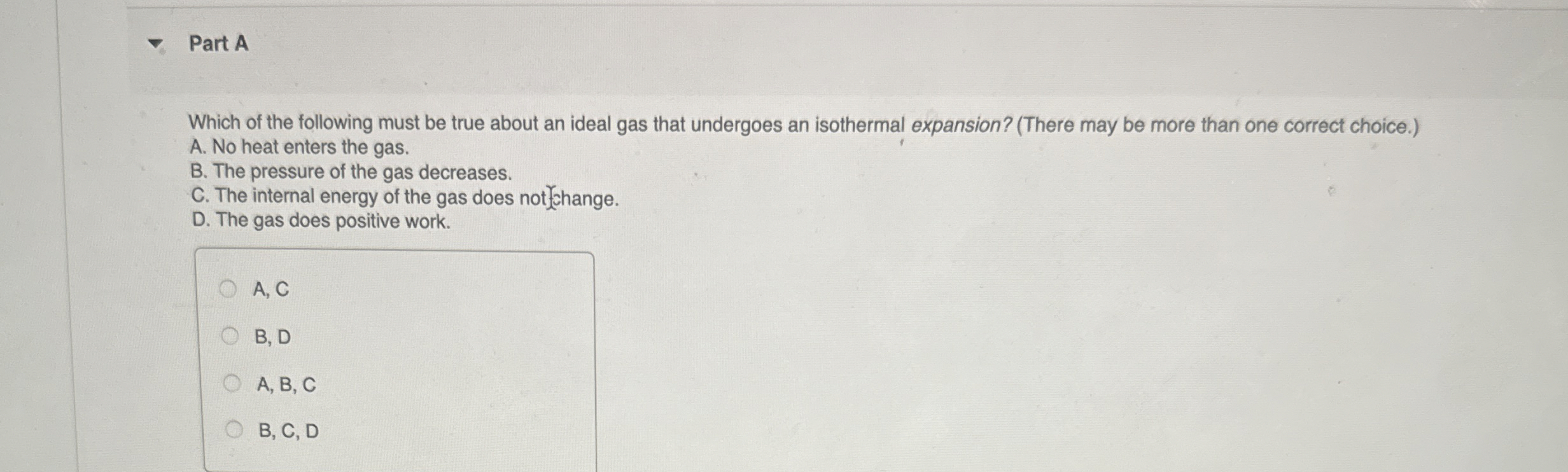 Solved Part AWhich of the following must be true about an | Chegg.com