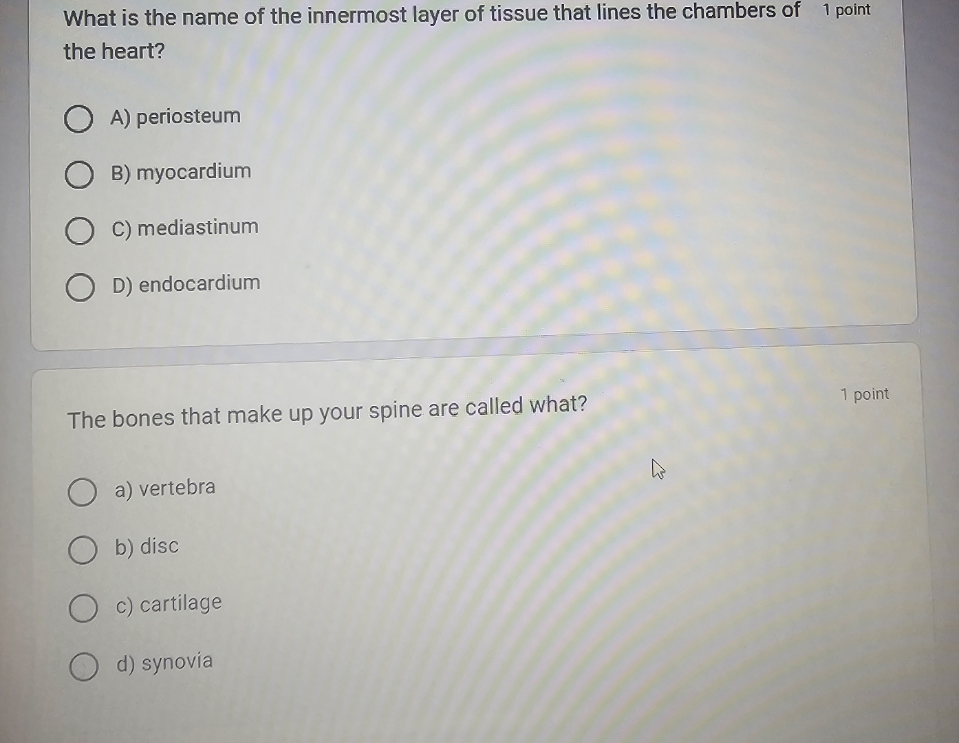 Solved What is the name of the innermost layer of tissue | Chegg.com