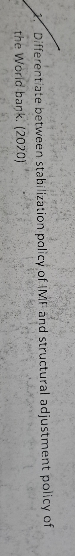 Solved Differentiate between stabilization policy of IMF and | Chegg.com