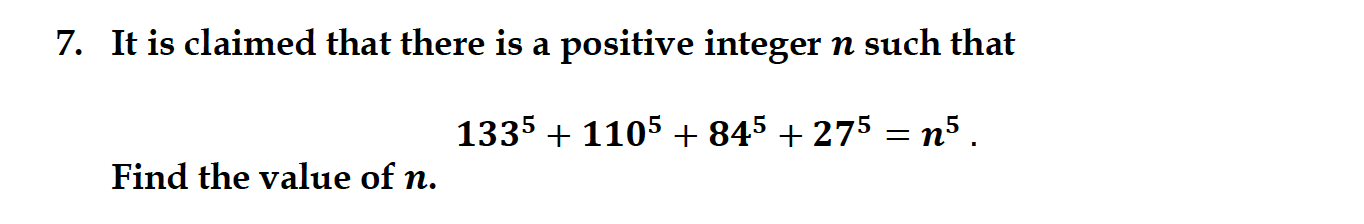 Solved It is claimed that there is a positive integer n | Chegg.com