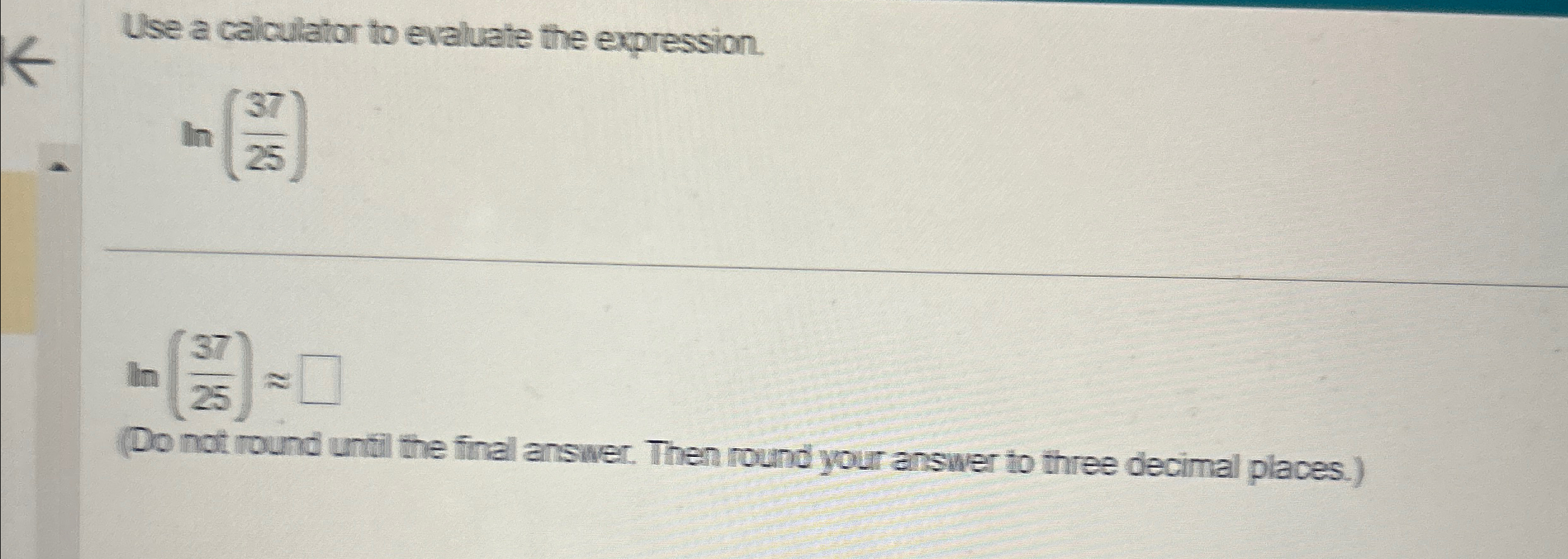 Solved Use a calculator to evaluate the | Chegg.com