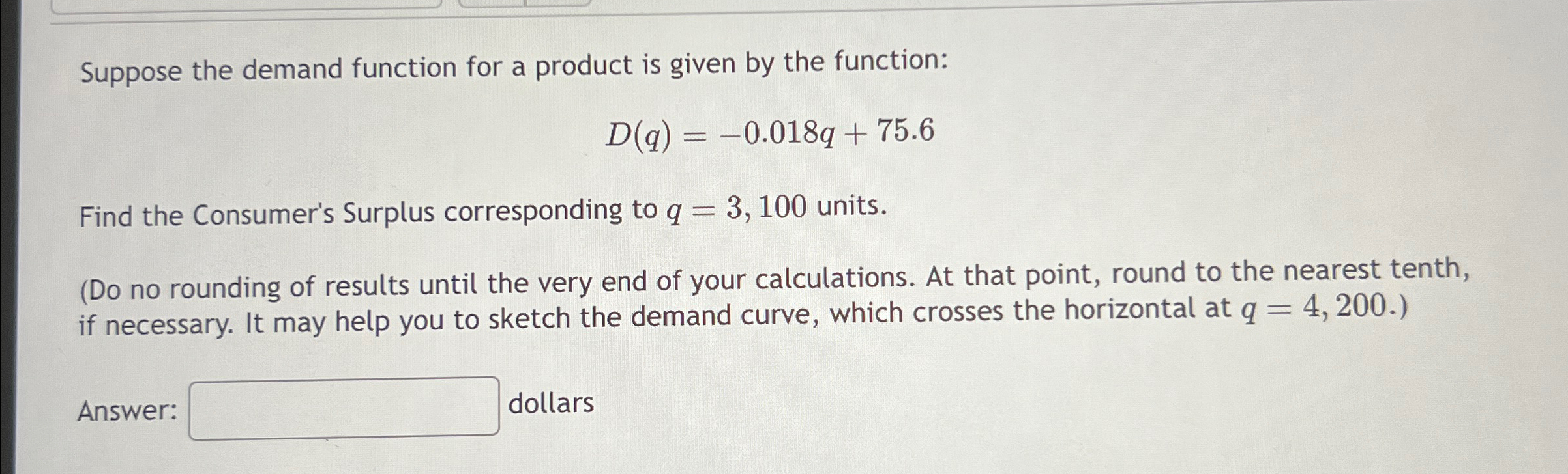 Solved Suppose the demand function for a product is given by | Chegg.com