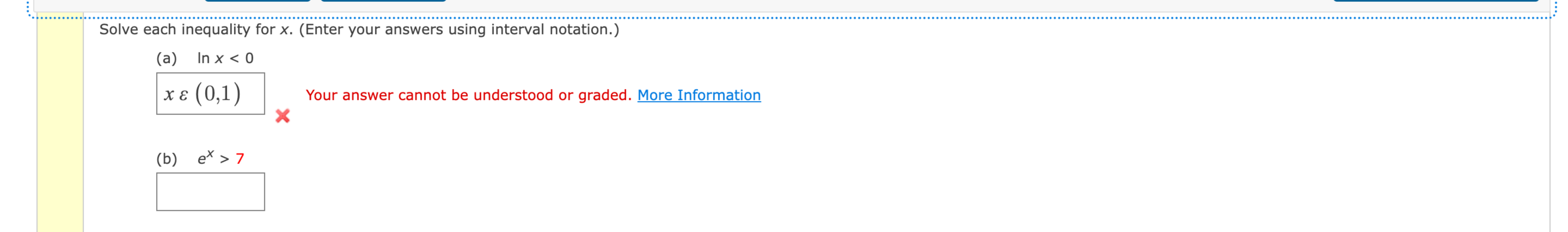 Solved Solve each inequality for x. (Enter your answers | Chegg.com