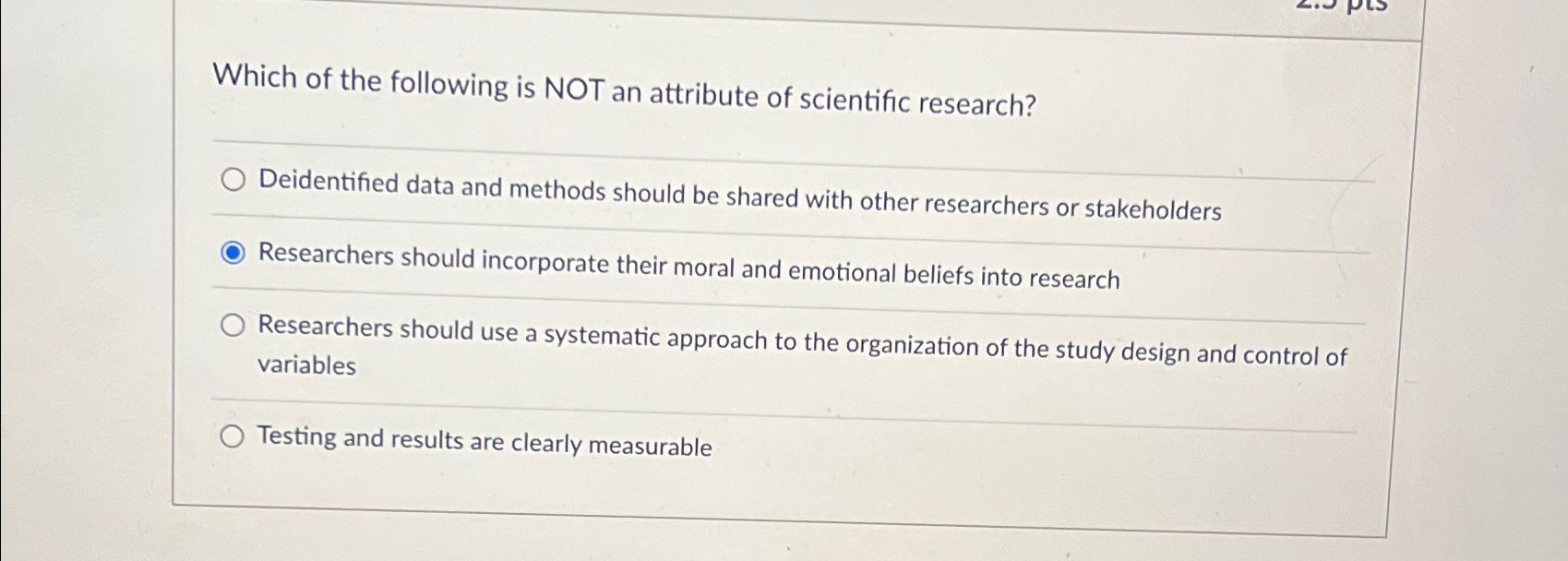 Solved Which of the following is NOT an attribute of | Chegg.com