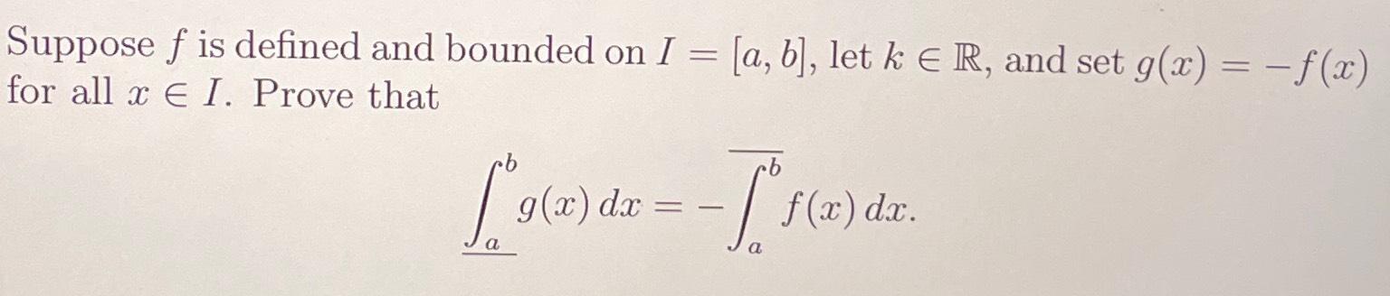 Solved Darboux integral formal proof | Chegg.com