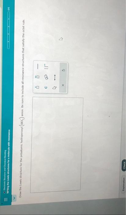 Solved Draw the Lewis structure for the polyatomic | Chegg.com