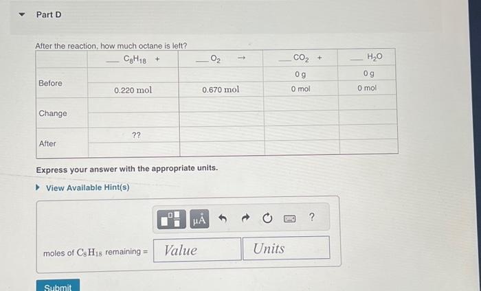 Solved The octane rating of gasoline is a relationship of | Chegg.com