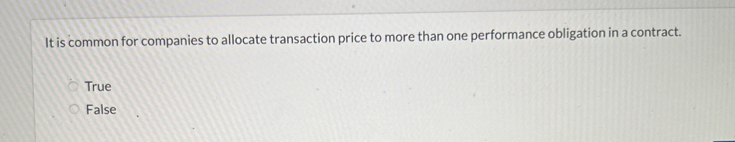Solved It is common for companies to allocate transaction | Chegg.com