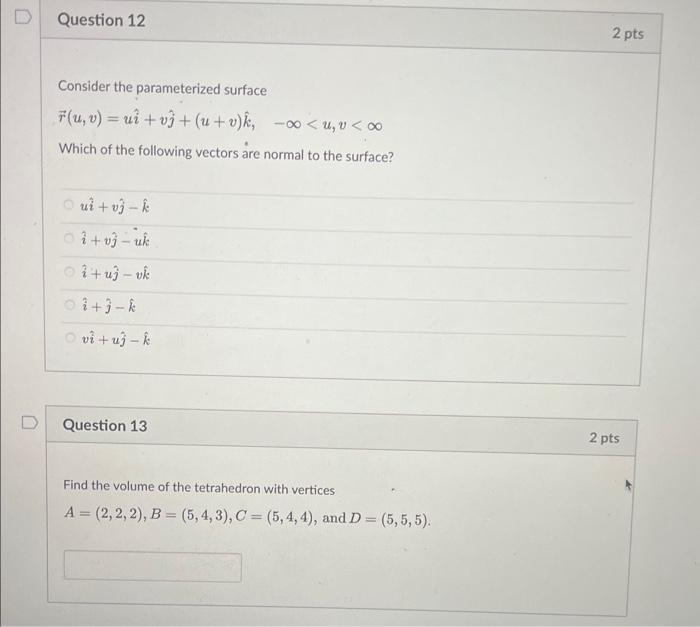 Solved Consider the parameterized surface | Chegg.com