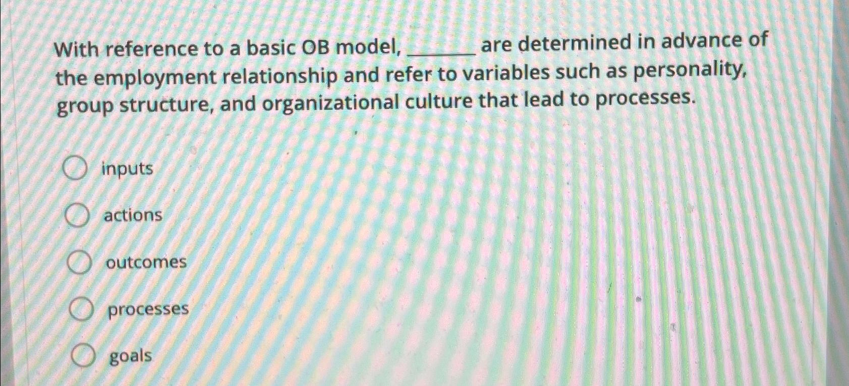 Solved With reference to a basic OB model, are determined in | Chegg.com