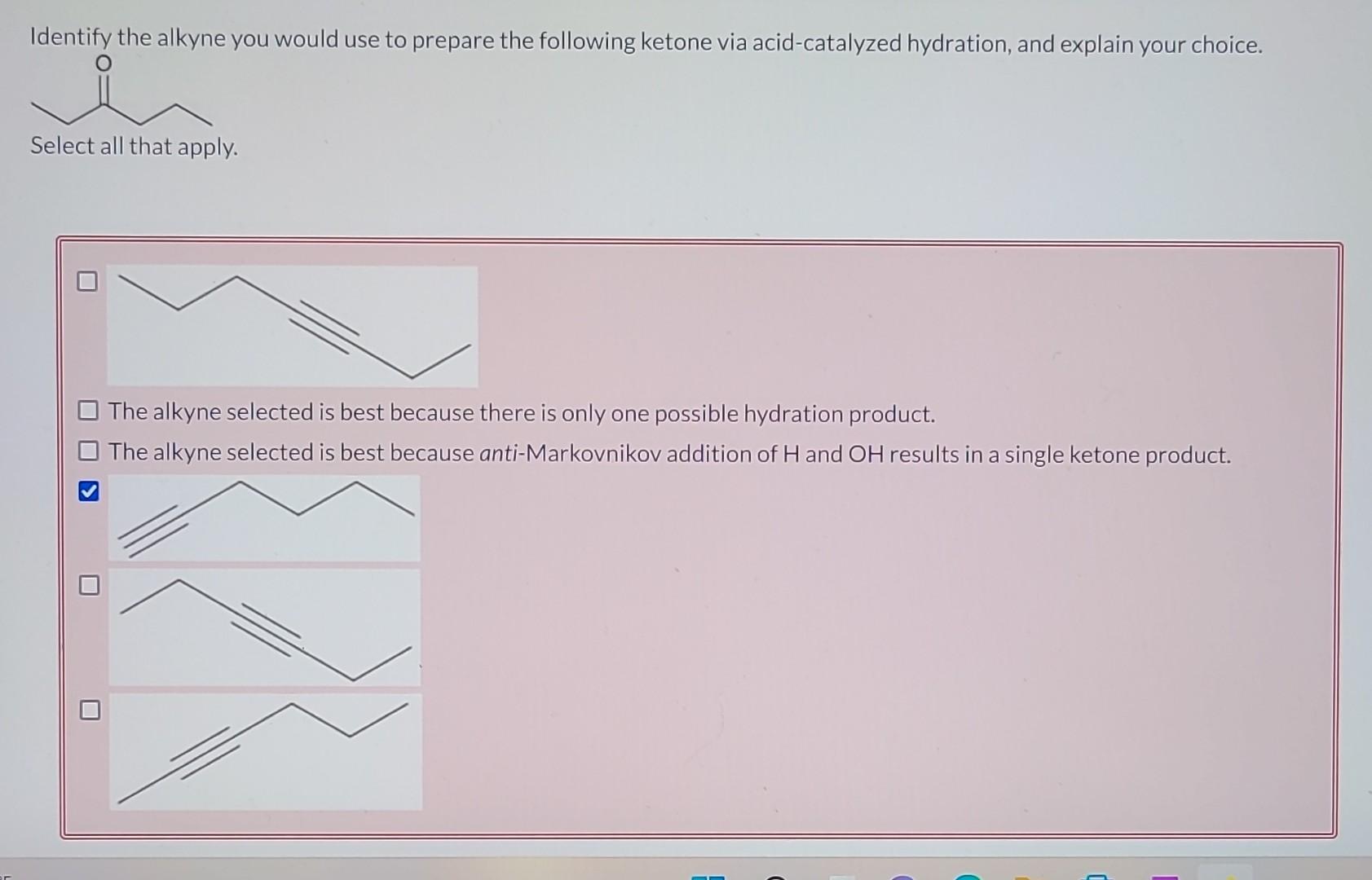 Solved An alkyne with molecular formula C4H6 was treated | Chegg.com