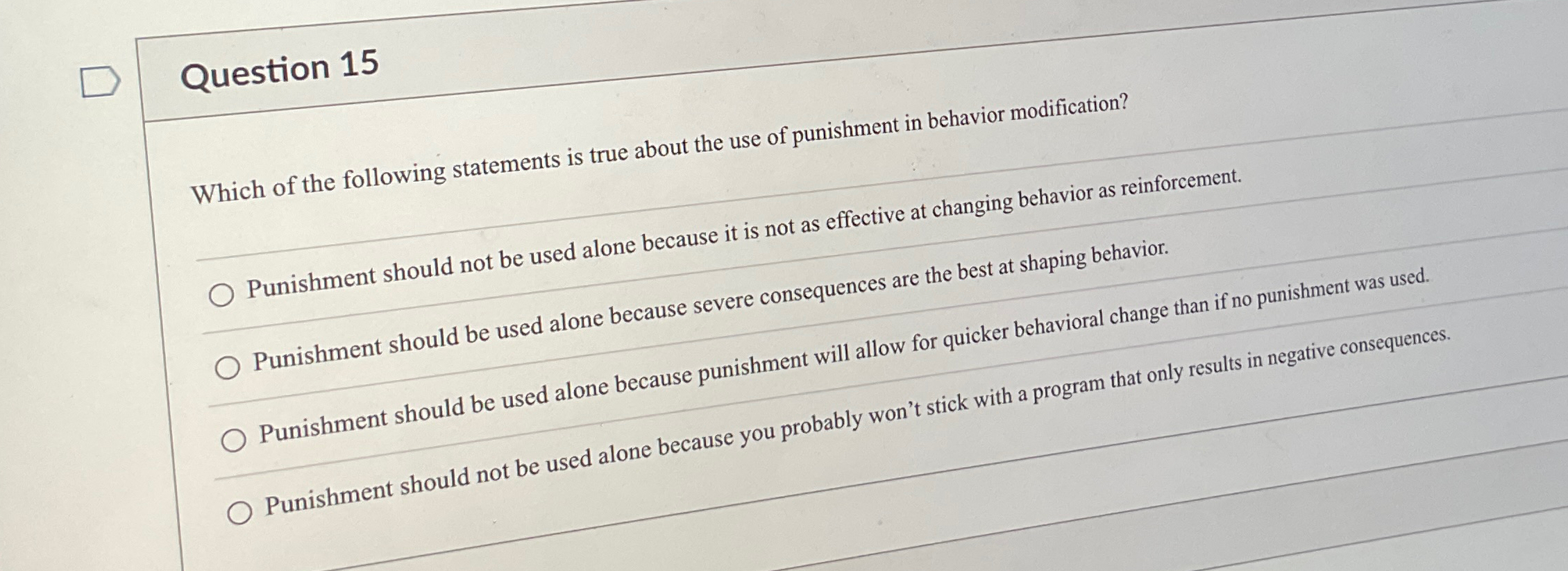Solved Question 15Which of the following statements is true | Chegg.com