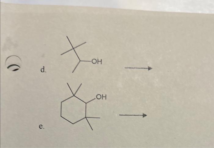 Solved Apply the characteristic reaction "dehydration of an | Chegg.com