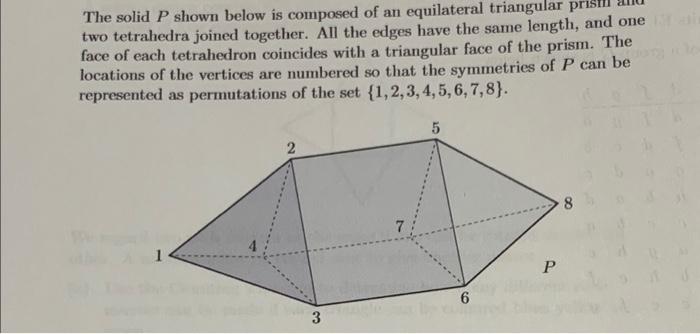Solved The solid P shown below is composed of an equilateral | Chegg.com