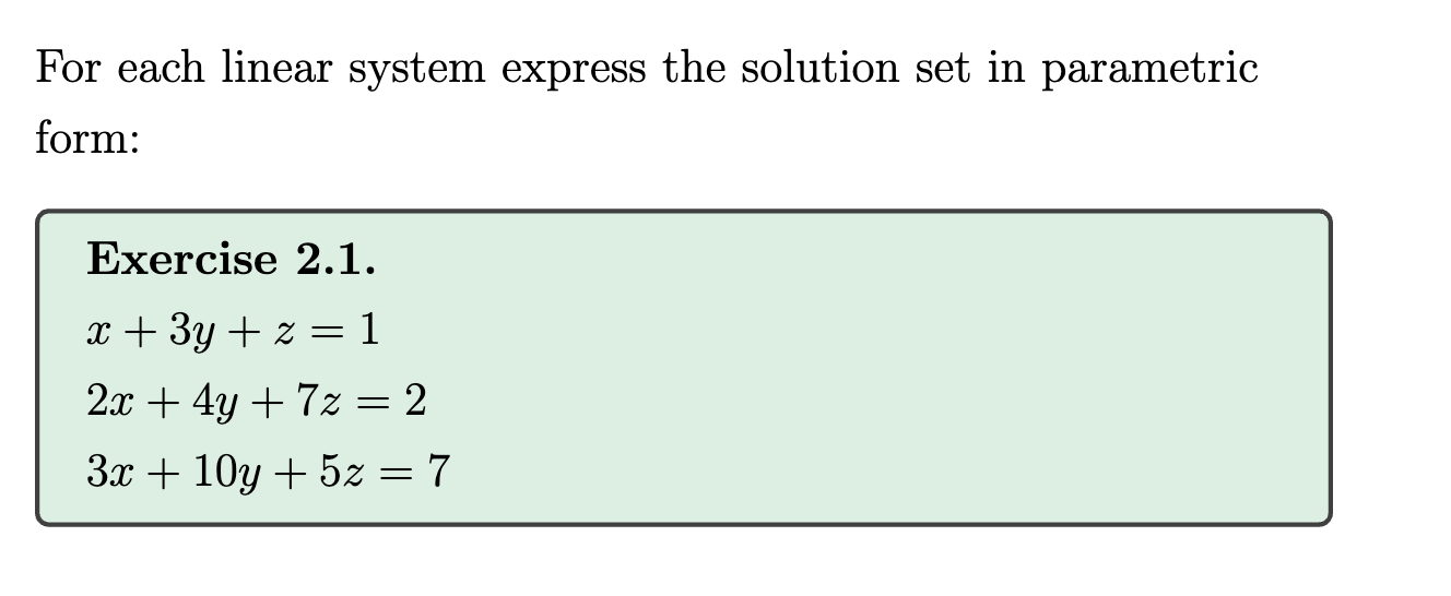 Solved Using Gaussian Jordan rule, For each linear system | Chegg.com