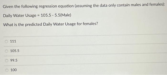 Solved Given the following regression equation (assuming the | Chegg.com
