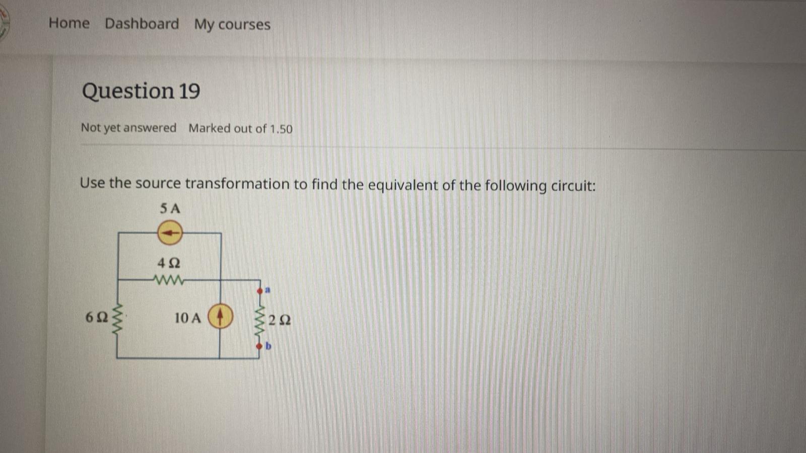 Solved Use the source transformation to find the equivalent | Chegg.com