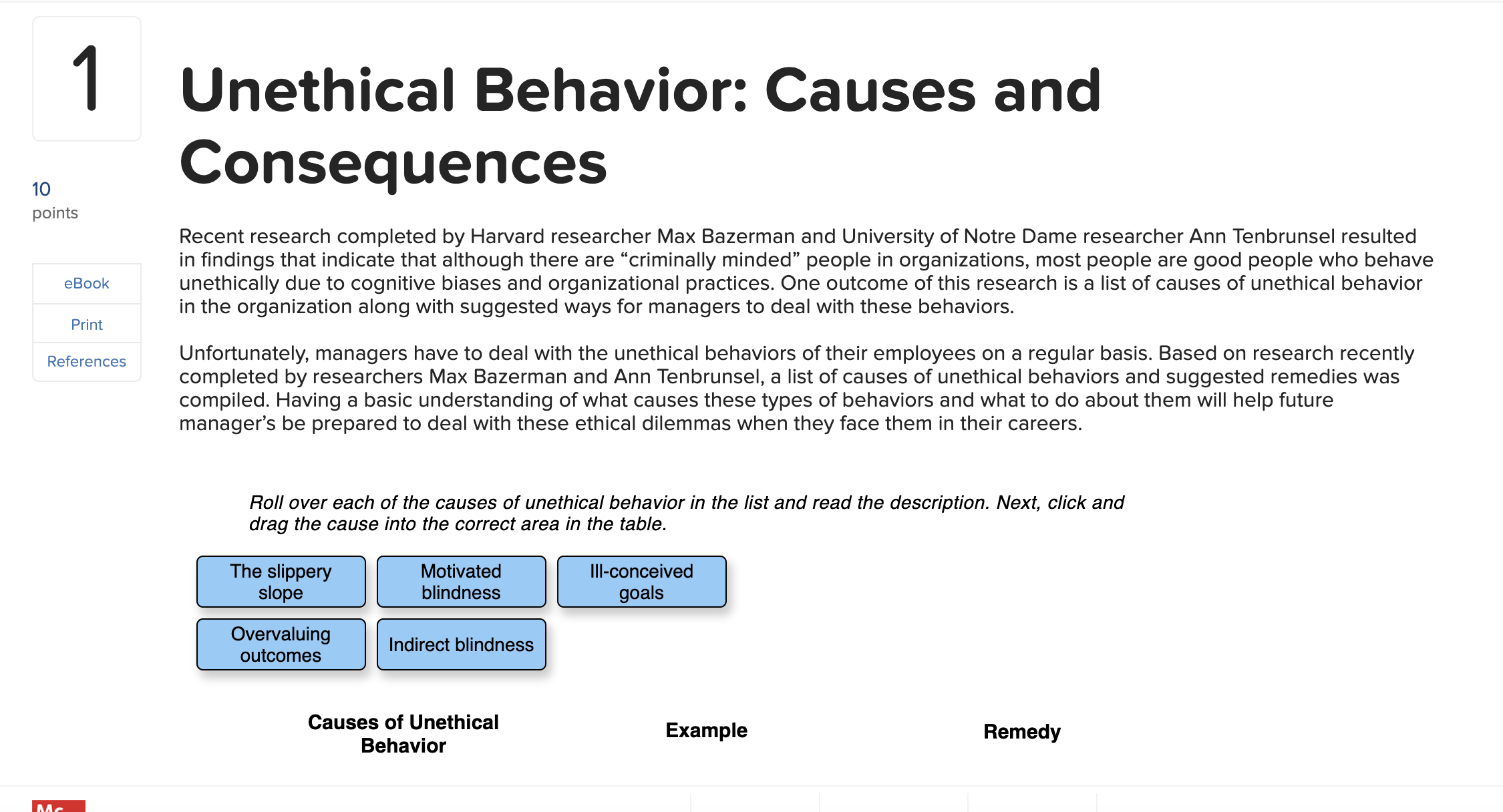 Solved 1 ﻿Unethical Behavior: Causes | Chegg.com