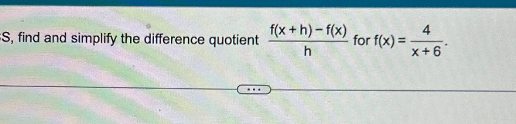 Solved S, ﻿find and simplify the difference quotient | Chegg.com