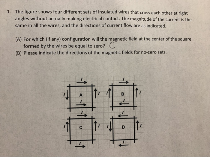 Solved 1 The Figure Shows Four Different Sets Of Insulated