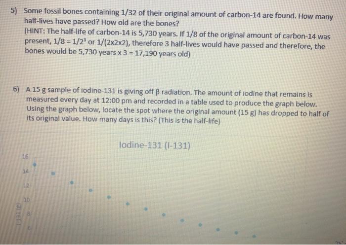 Solved - Table 1 Half-life # of Undecayed Candium Atoms | Chegg.com