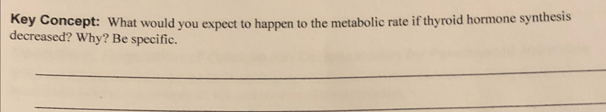 Solved Key Concept: What would you expect to happen to the | Chegg.com