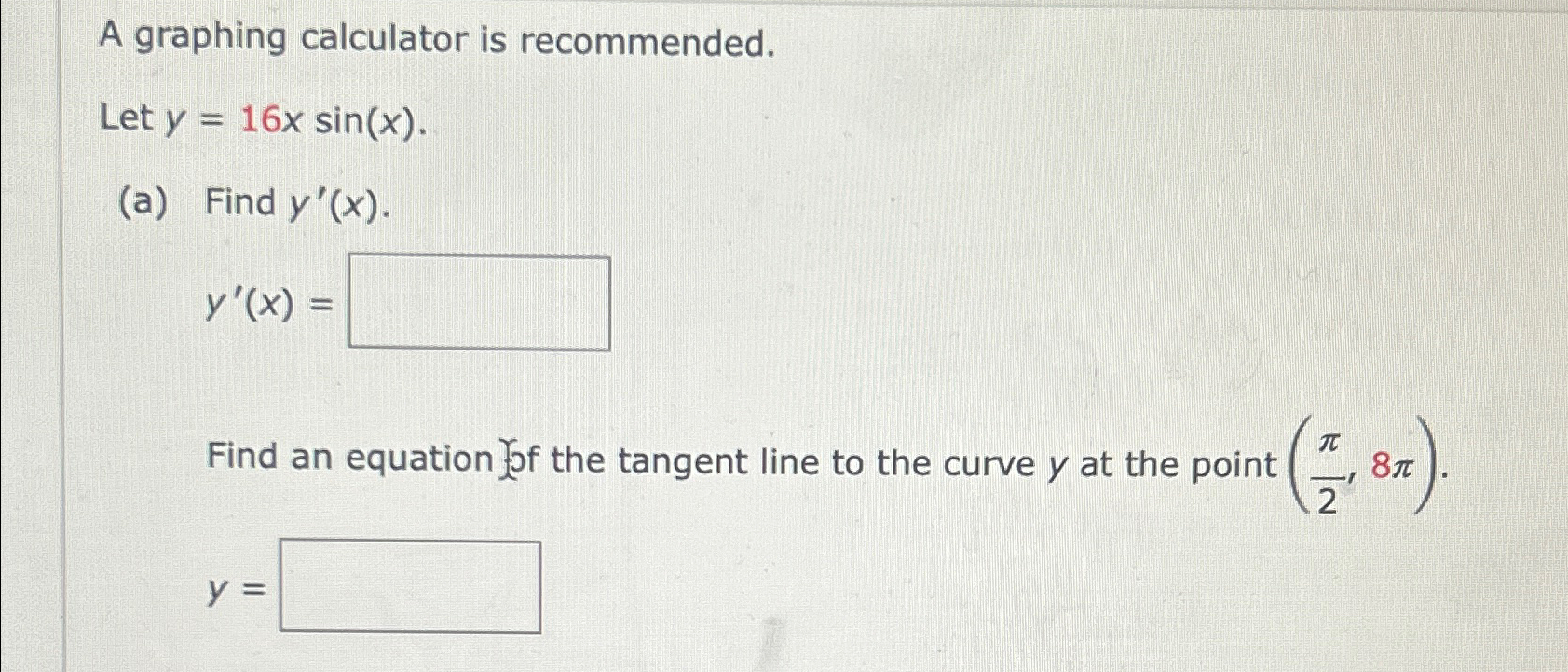 Solved A graphing calculator is recommended.Let | Chegg.com