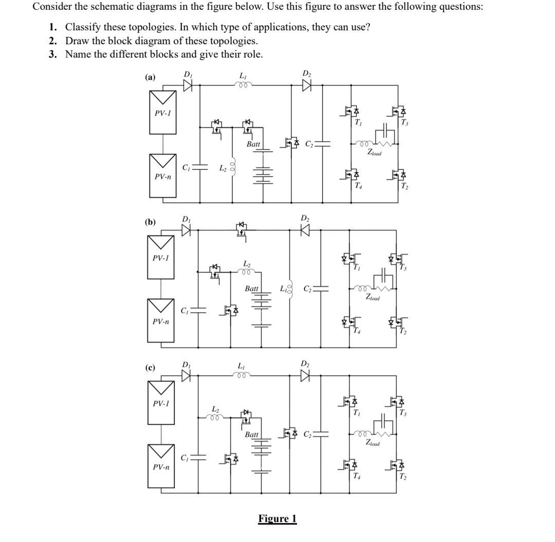 Solved Consider the schematic diagrams in the figure below. | Chegg.com