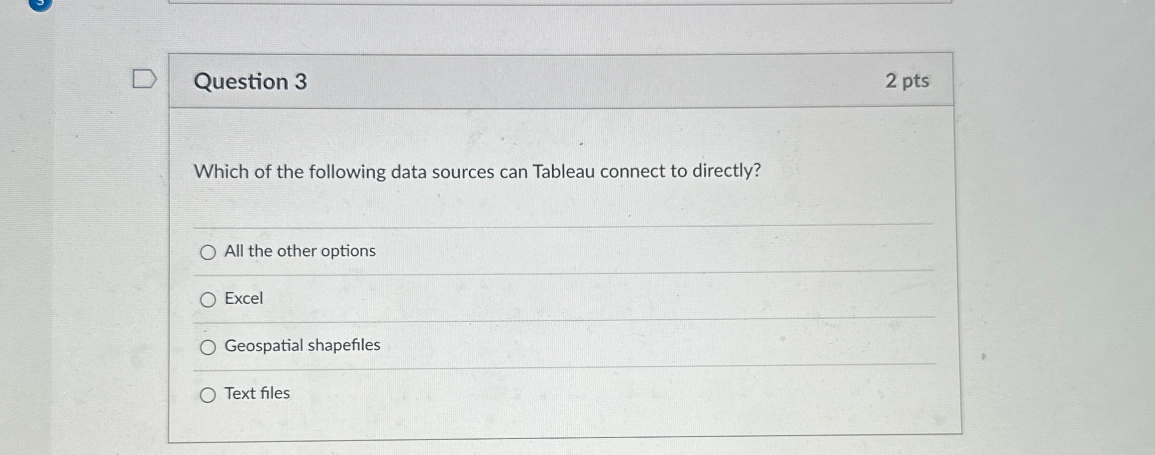 Solved Question 32 ﻿ptsWhich of the following data sources | Chegg.com