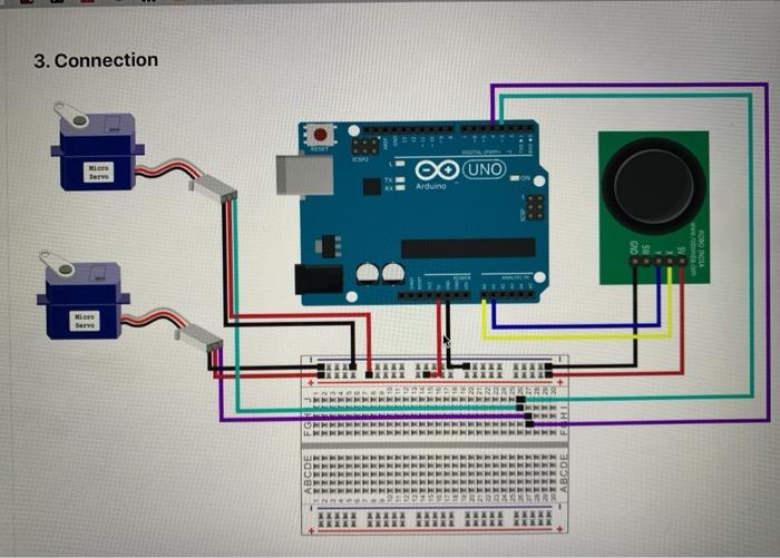 Solved instead of two servos, use one. Develop an arduino | Chegg.com