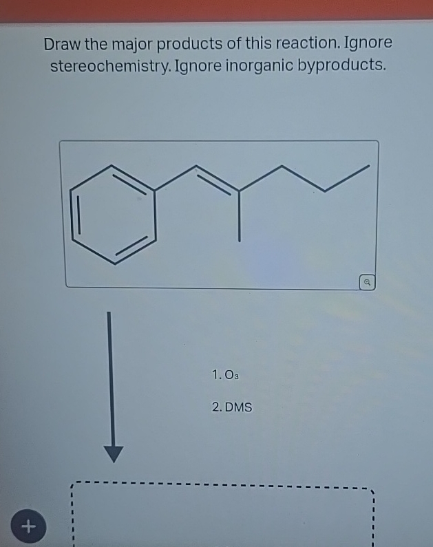 Solved Draw the major products of this reaction. Ignore | Chegg.com