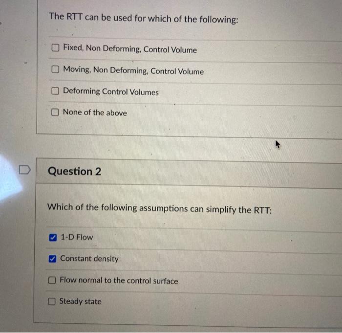 Solved The RTT can be used for which of the following: | Chegg.com