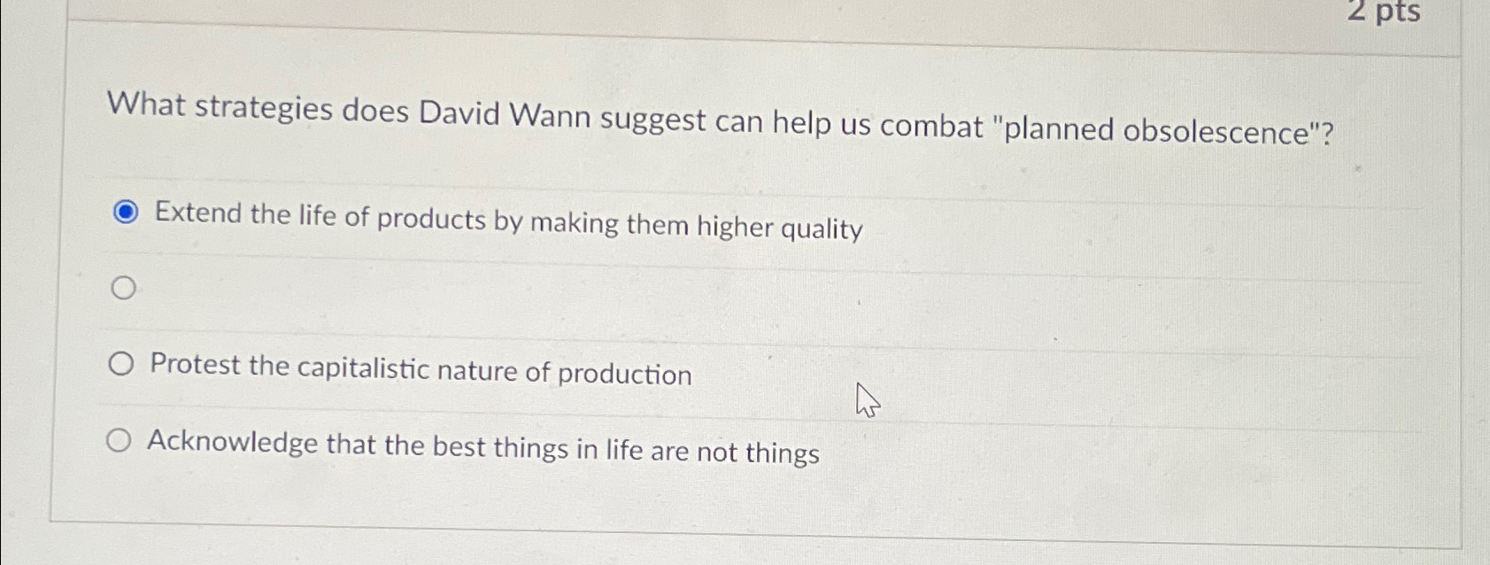 Solved What strategies does David Wann suggest can help us | Chegg.com