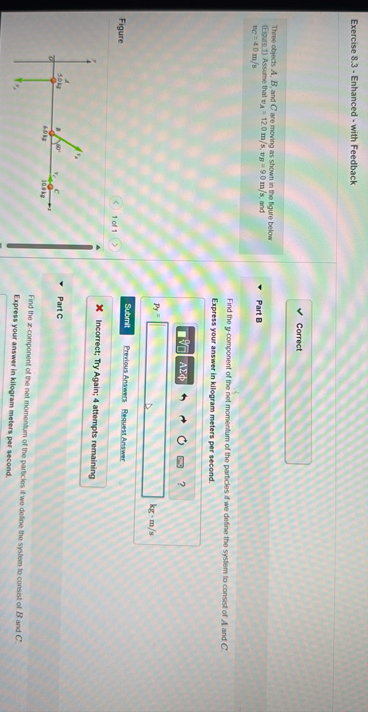 Solved Exercise 8.3 - ﻿Enhanced - ﻿with FeedbackThee objects | Chegg.com