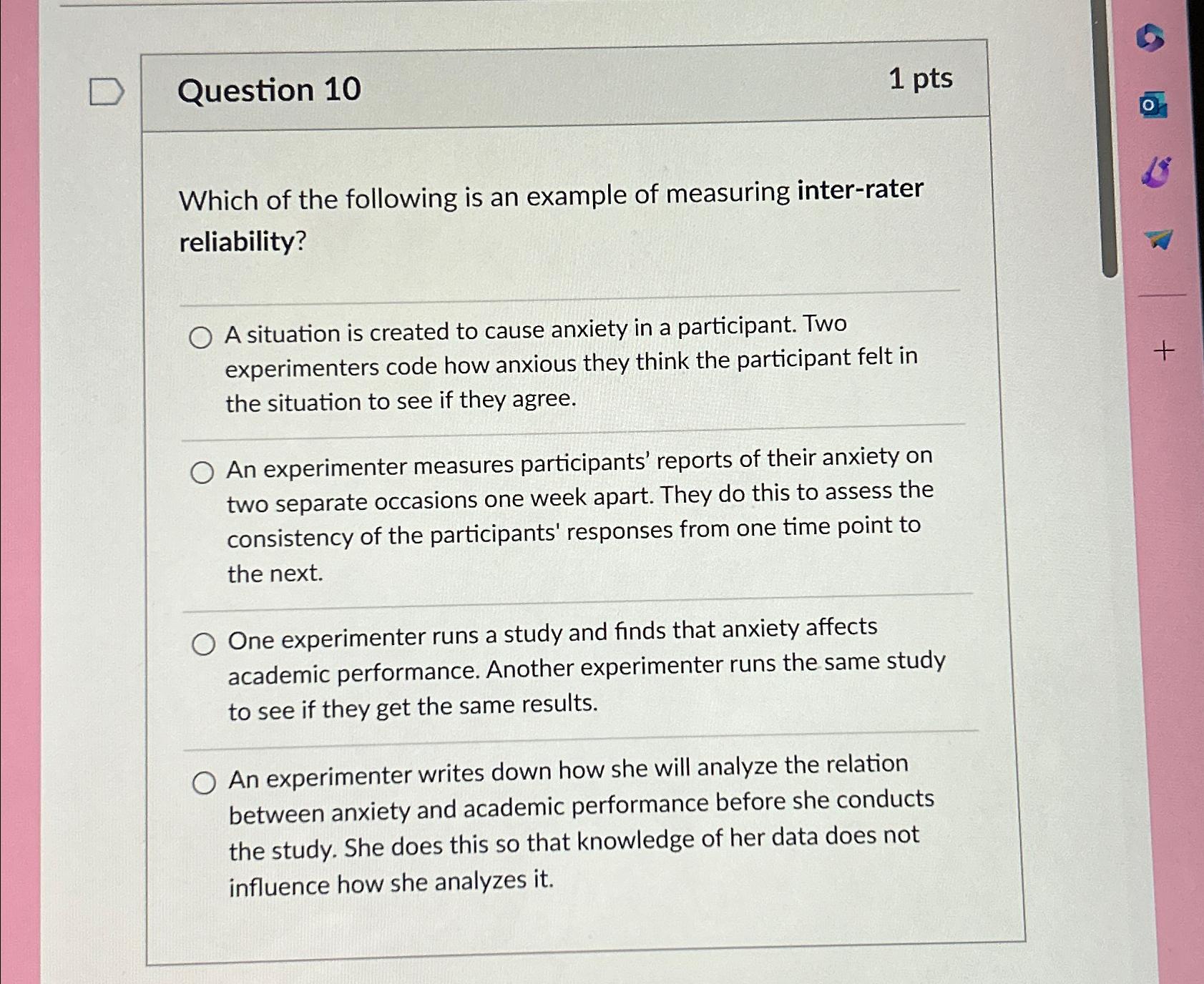 Solved Question 101 ﻿ptsWhich of the following is an example | Chegg.com