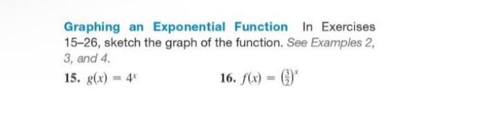 Solved Graphing an Exponential Function In Exercises 15-26, | Chegg.com
