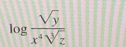 Solved log an 2x Z | Chegg.com