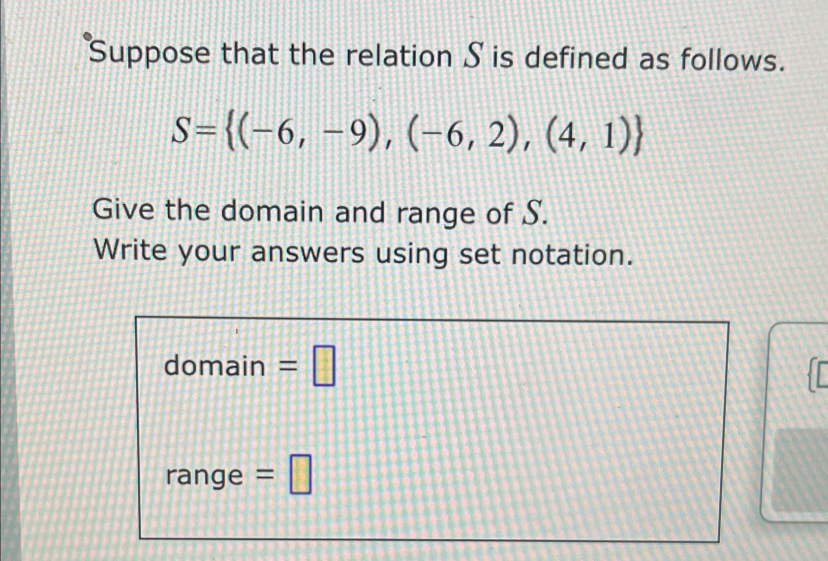 Solved Suppose that the relation S ﻿is defined as | Chegg.com