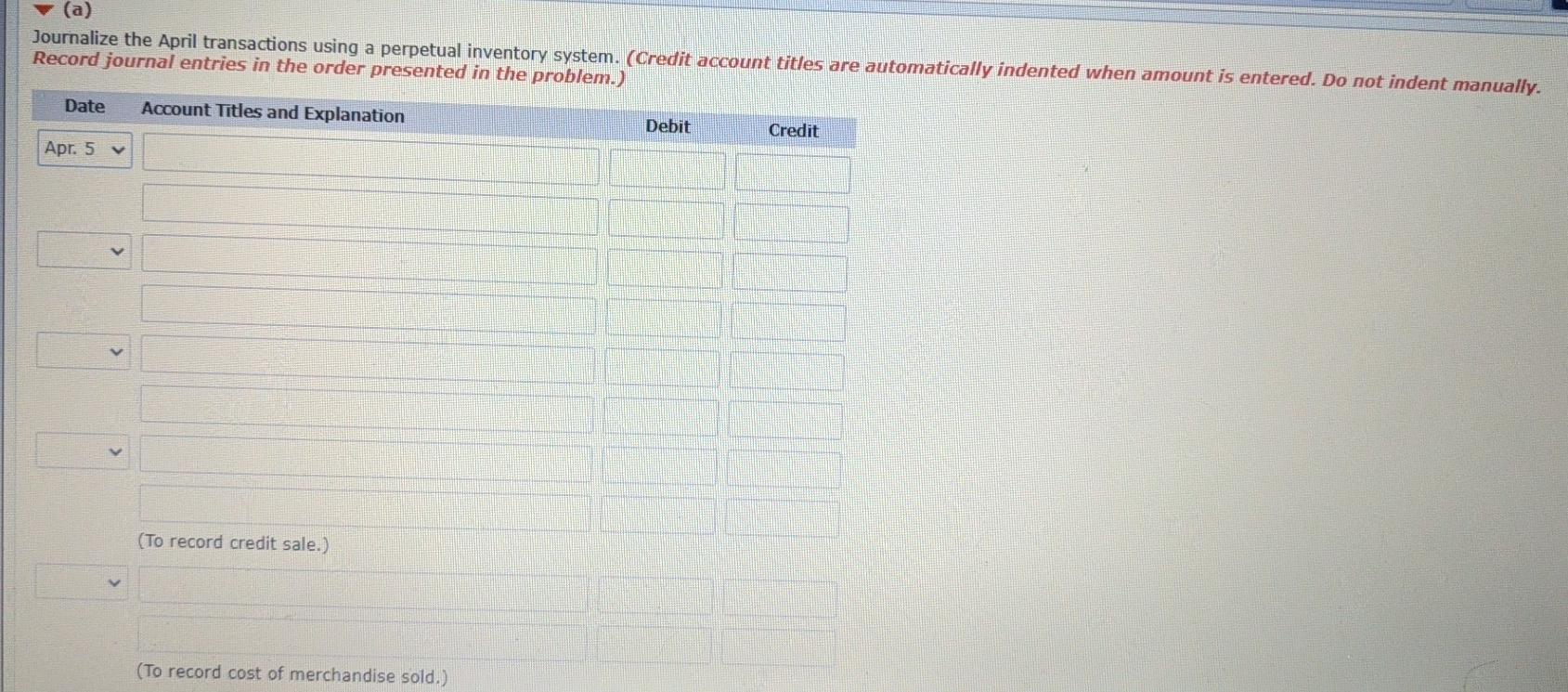 Solved Problem 5-04A a-c (Part Level Submission) Concord | Chegg.com