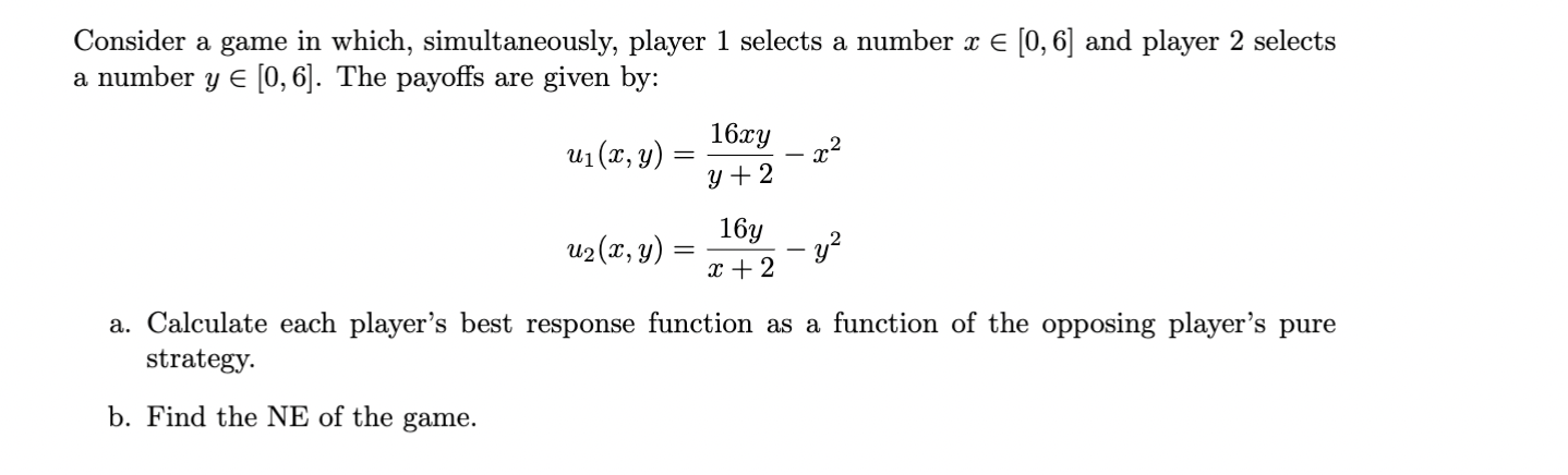 Solved Consider a game in which, simultaneously, player 1 | Chegg.com