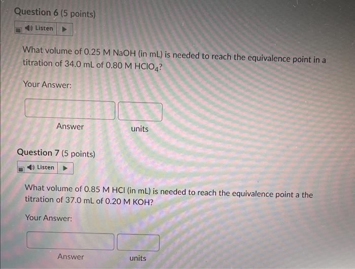 Solved What volume of 0.25MNaOH (in mL ) is needed to reach | Chegg.com