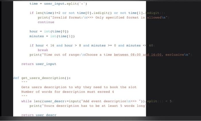 Solved Hi there, please assist me with implementing code for | Chegg.com
