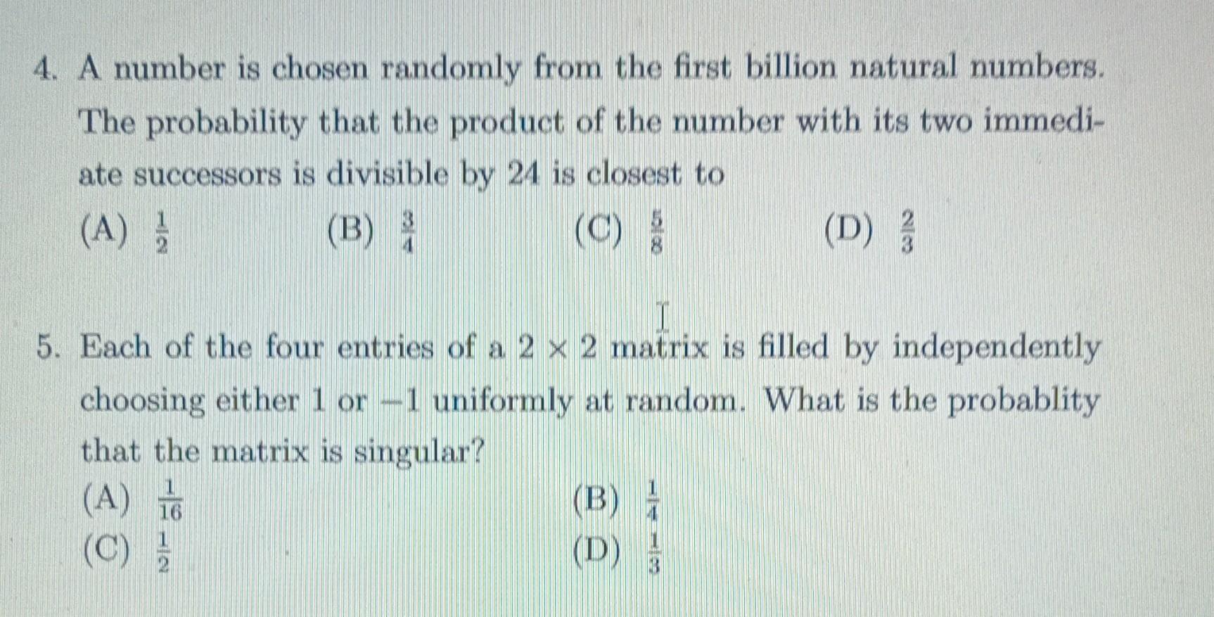Solved 4. A number is chosen randomly from the first billion | Chegg.com