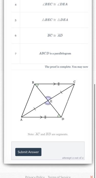 Solved Prove ABCD is a parallelogram for all steps and their | Chegg.com