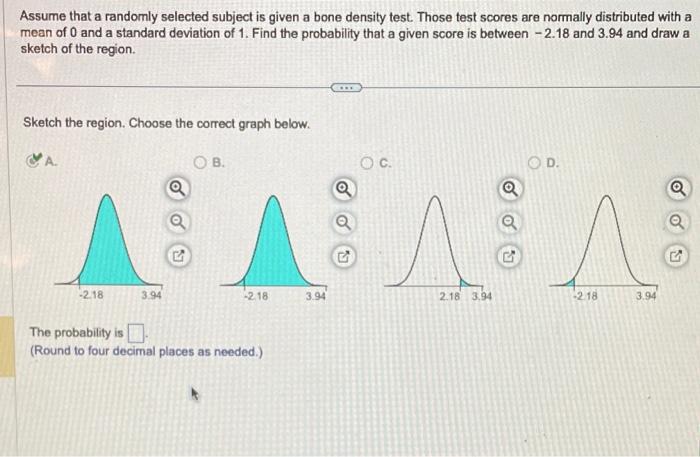 Solved Assume that a randomly selected subject is given a | Chegg.com